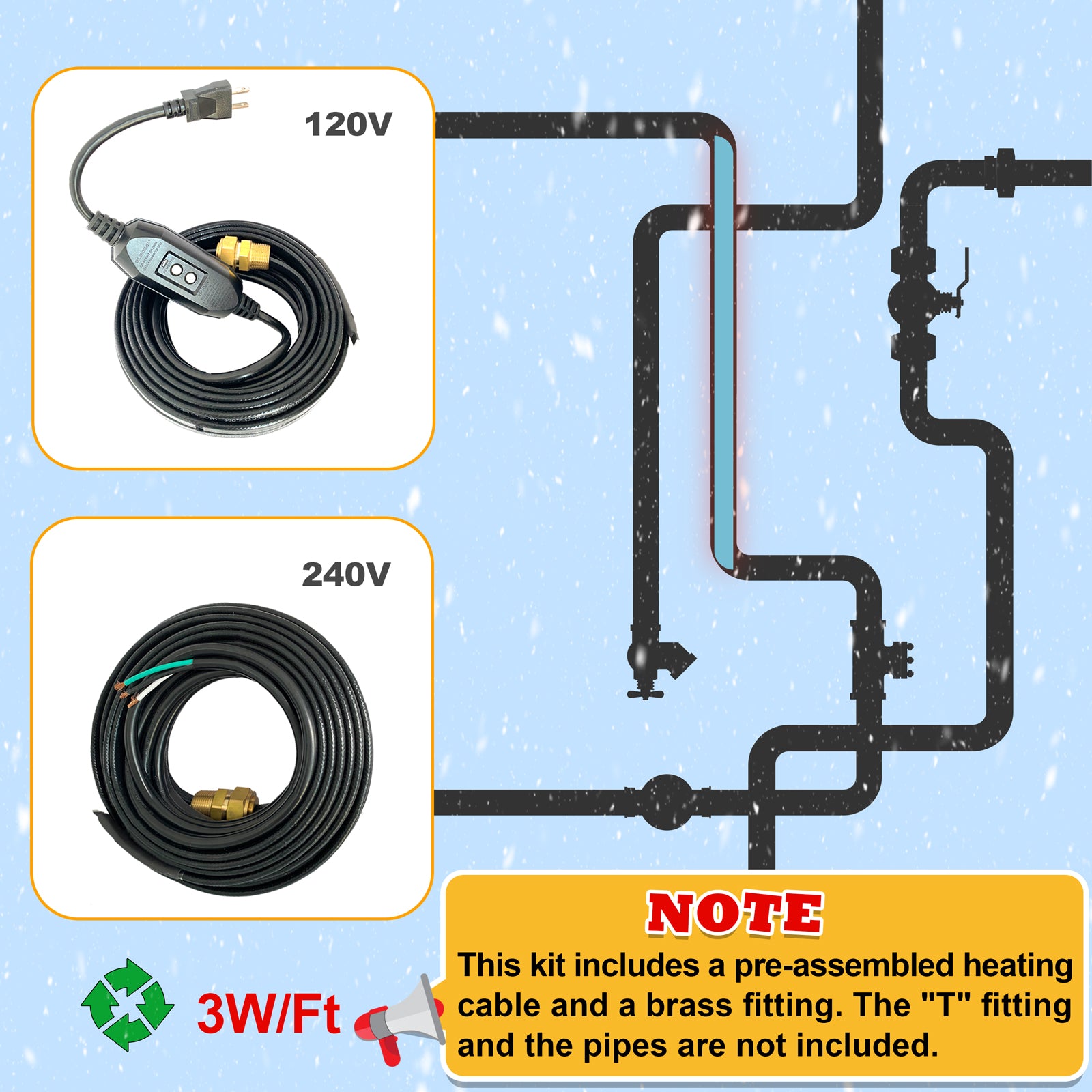 In Line Heating Cable - MAXKOSKO
