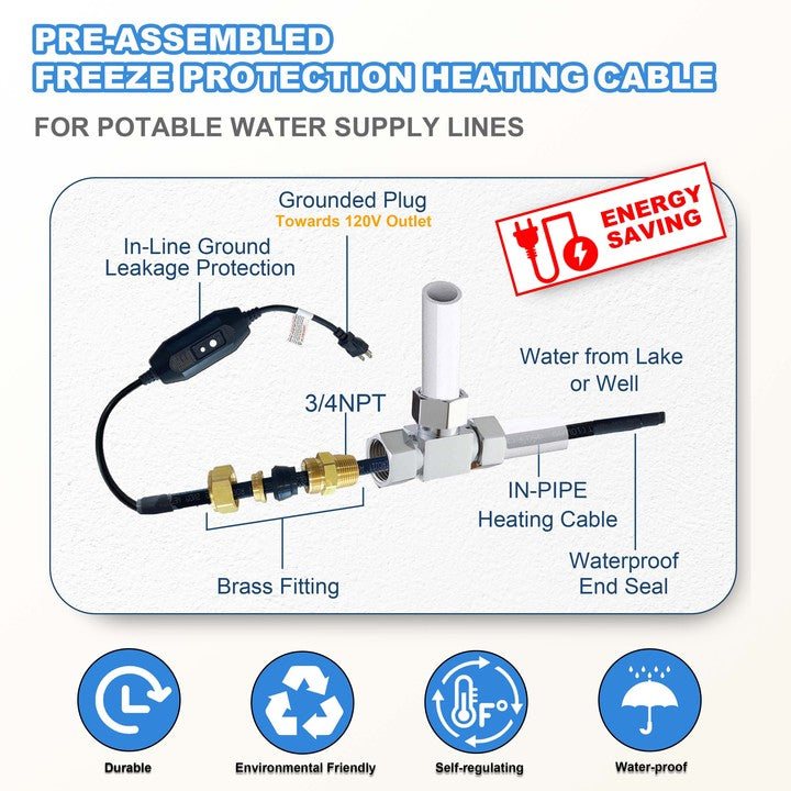 In Line Heating Cable - MAXKOSKO
